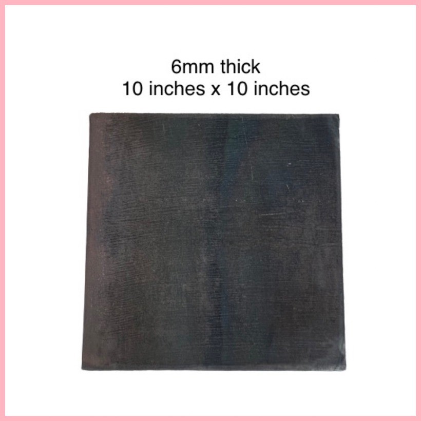 MS PLATE MILD STEEL BASE PLATE METAL 6mm thick x 10 inches x 10 inches ...