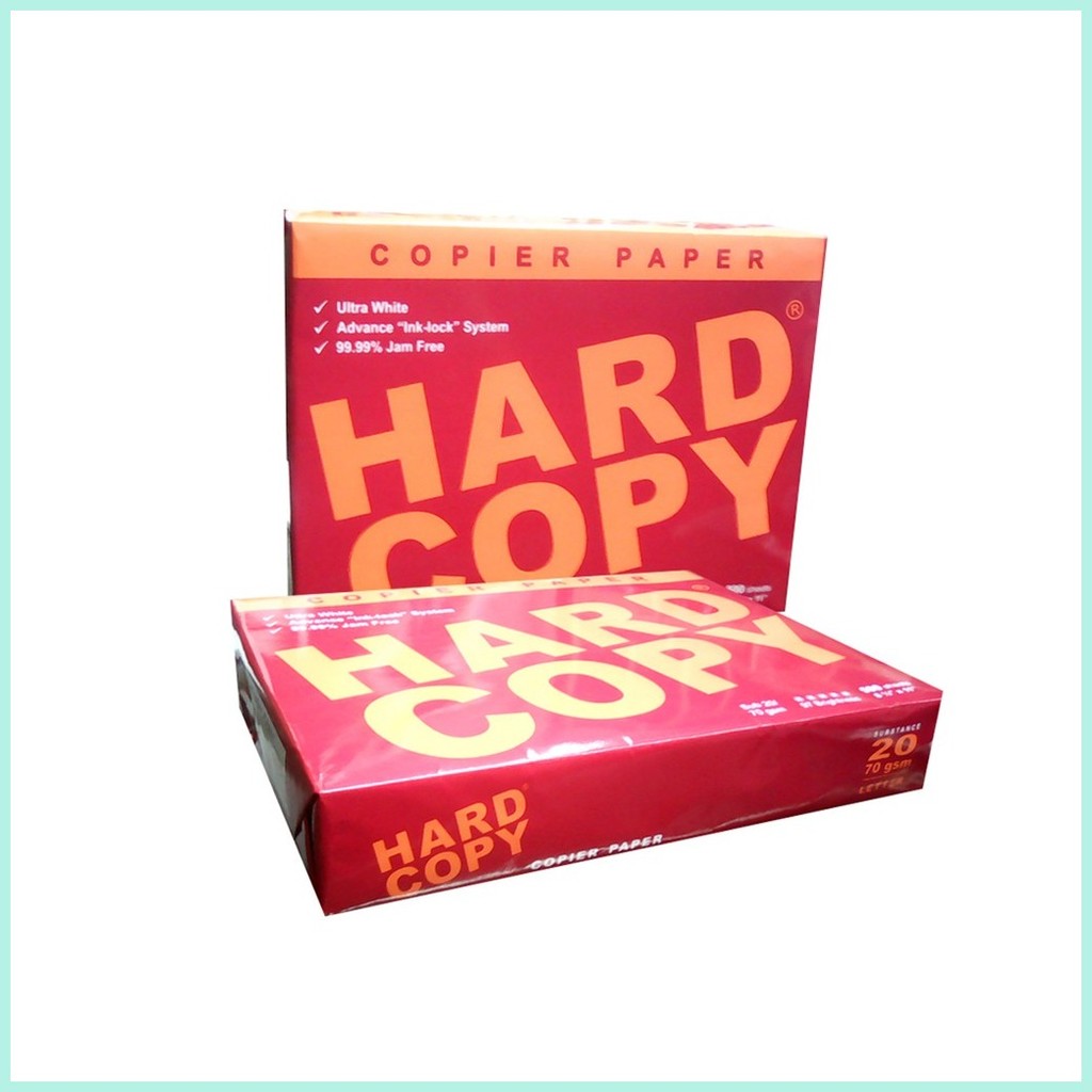 Hard Copy A4 Size 70gsm (1 ream) | Shopee Philippines