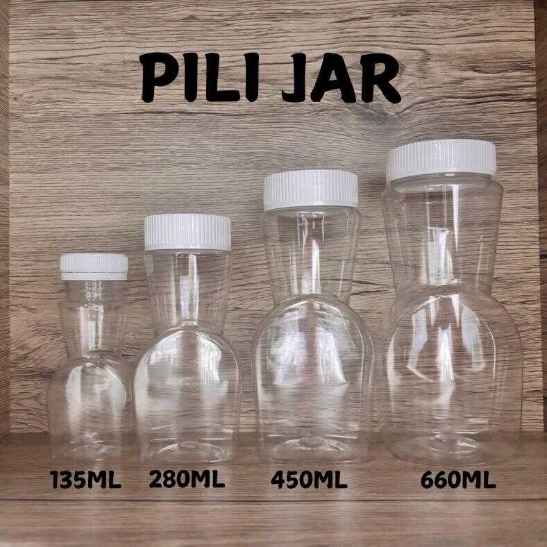 Container / Pili Nut Plastic Jar 135Ml, 280Ml, 450Ml, 660Ml. Cbb-1811 ...