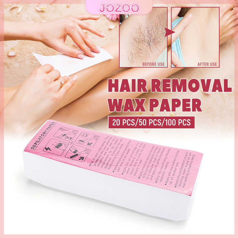 Jozoo 20-100Pcs Depilatory Paper Tool Legs Arm Whole Body Painless Hair ...