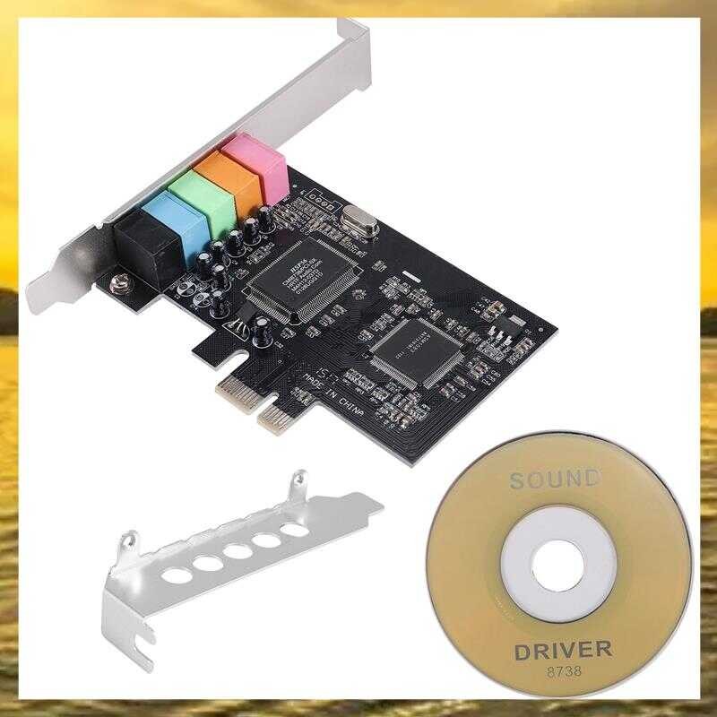 Aaa (Pcnf) Pcie Sound Card 5.1, PCI Express Surround 3D Stereo Audio ...