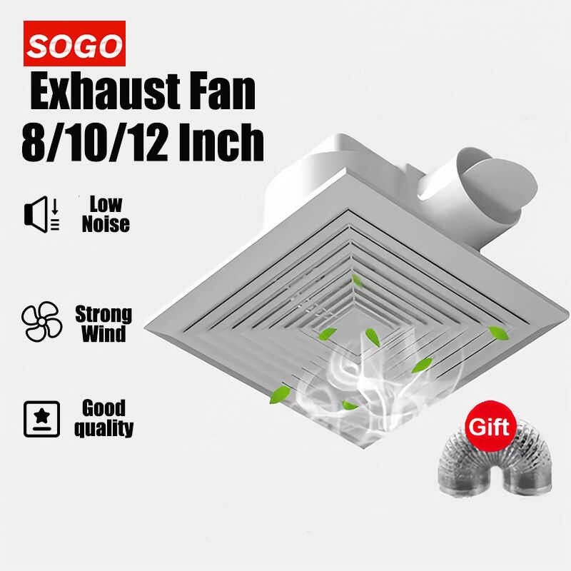Ad2 SOGO Exhaust Fan Ceiling With 1.5M Ventilating Pipe Super Silent ...