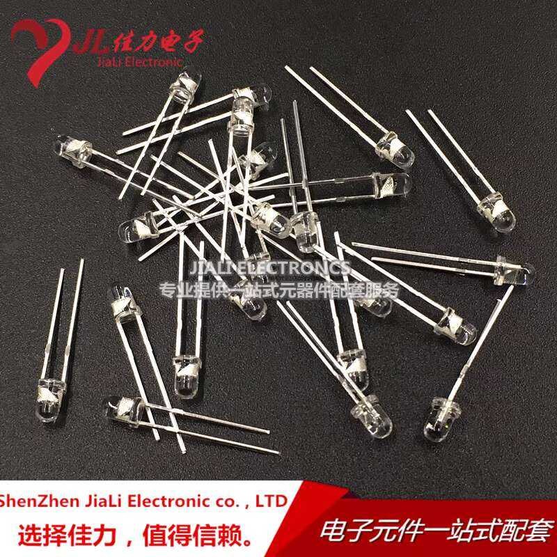 3MM White to Light Emitting Diode Yellow LED Short Pin 1000 Pieces = 19 ...