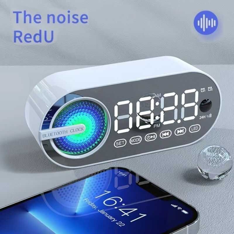 Smart Alarm Bluetooth With FM Radio Portable Home Room Mini Wireless ...