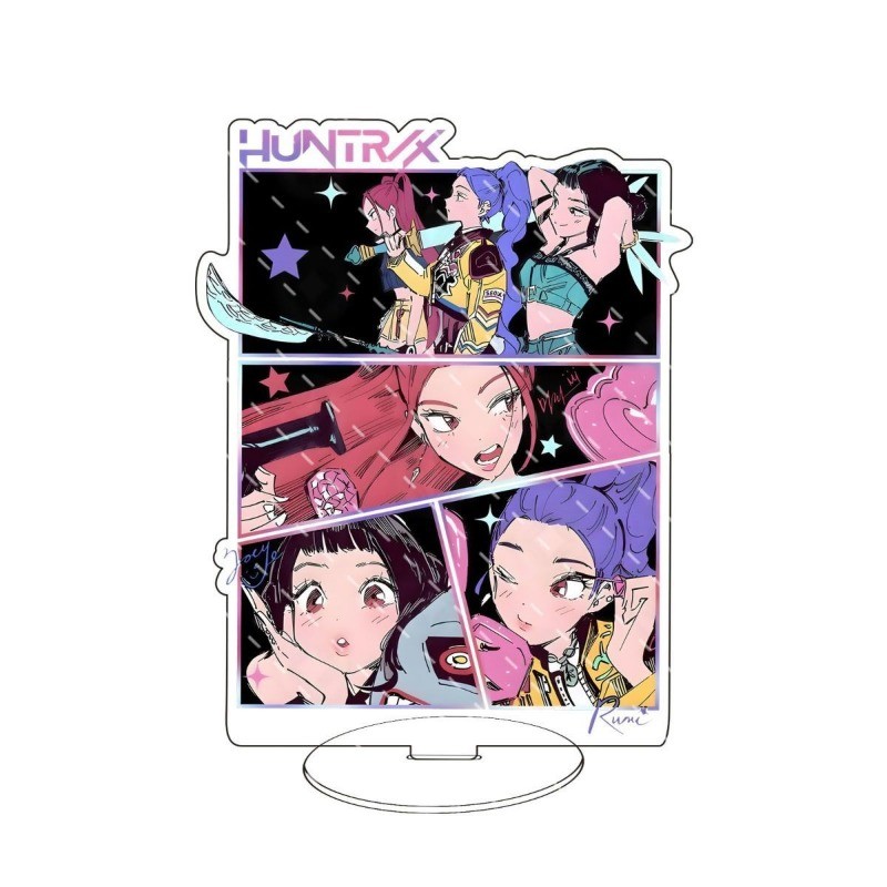 K-Pop: Demon Huntrix Anime Character Stand Up Anime Decoration Huntrix ...