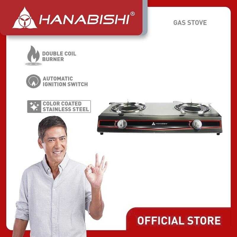 Ca7 Hanabishi Infrared Gas Stove Gsdcb-3000 | Double Burner Stainless ...