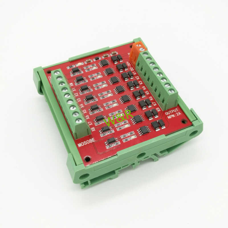8-way Transistor Expansion Module/PLC Expansion Board/Rail Mounting ...