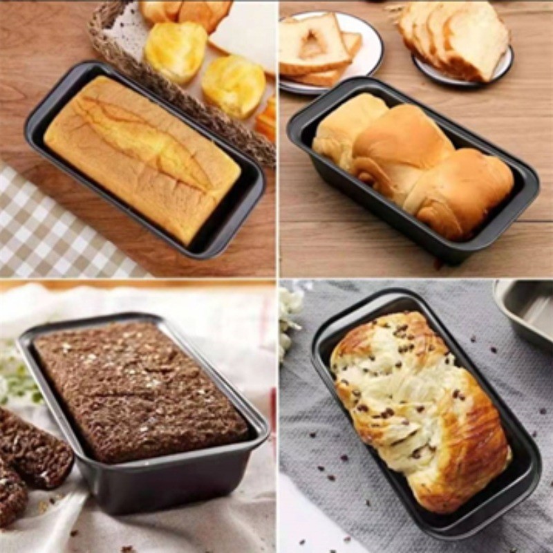 Carbon Steel Baking Bread Loaf Rectangle Pan Tray Mold with Non-stick ...