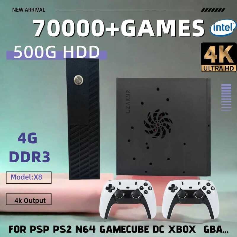 Games 70000+ 500Gb T8 Retro Gaming Console Loaded For Wii Ps2 DC PSP ...