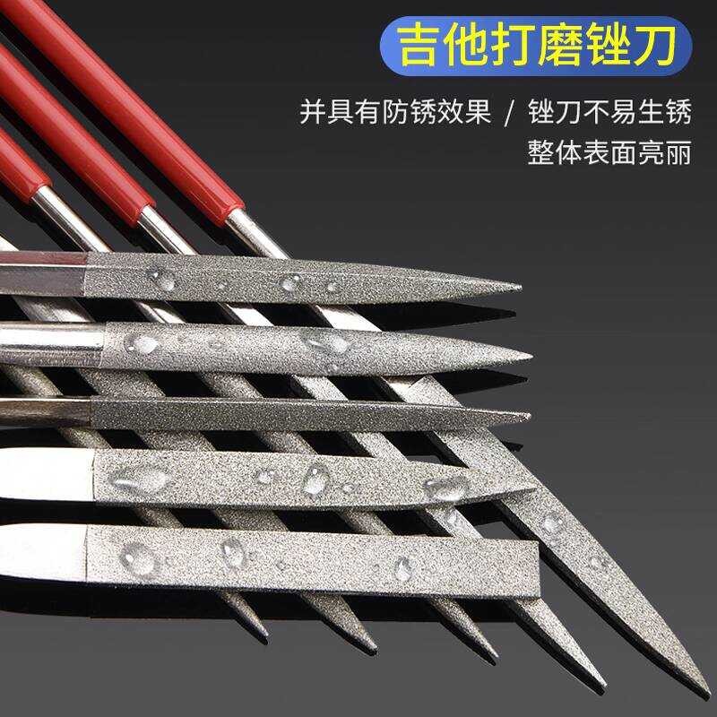 Fingerboard Fret Nut Groove Guitar Grinding File 10 Files Set | Shopee ...