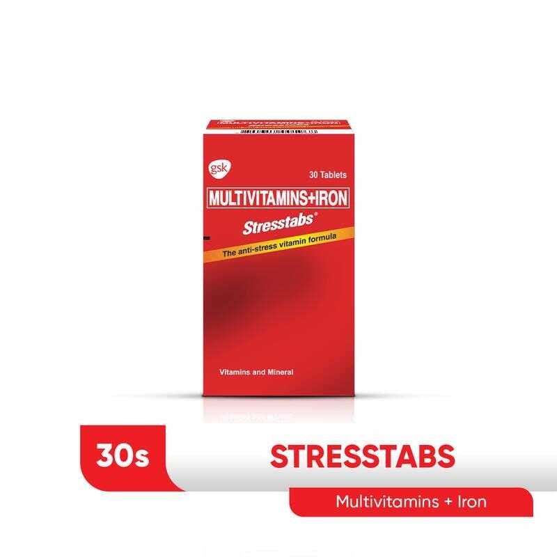 Stresstabs Multivitamins + Iron Tablets - 30s 3 | Shopee Philippines