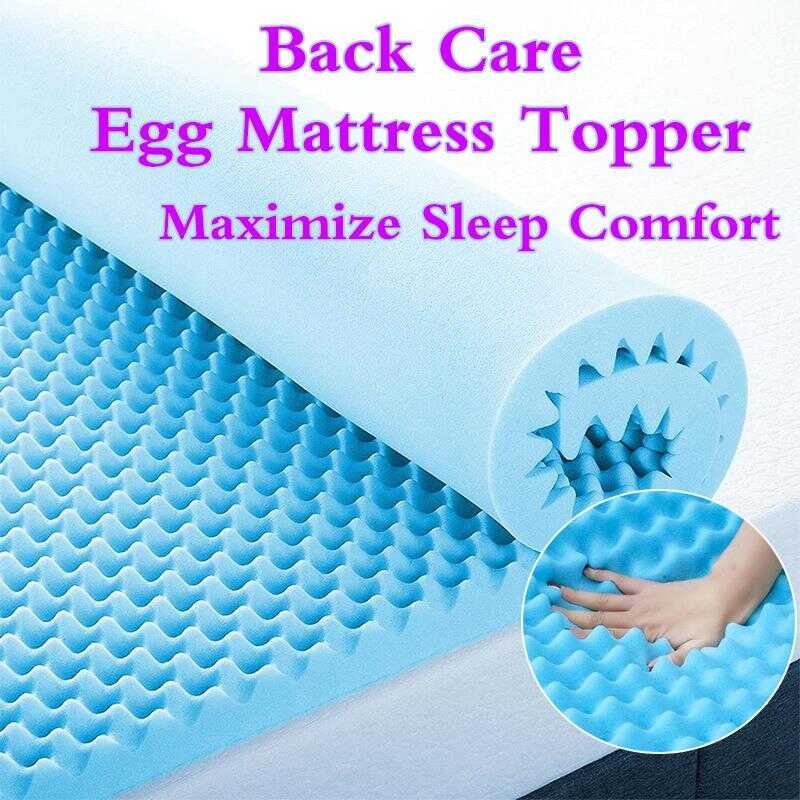 Back Care Topper Mattress (Bio-Aire/Back Care) Foam Bed 2-Inches Egg ...