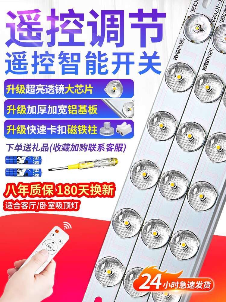LED Panel Ceiling Light Conversion Long Strip Square Light Source Tri ...