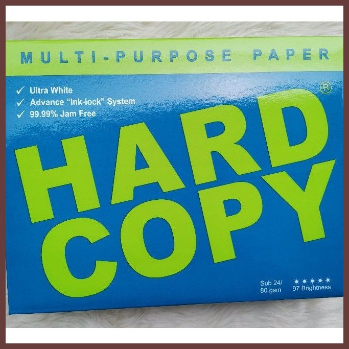 Hard Copy Bond Paper 80gsm sub 24 short (500 sheets) | Shopee Philippines