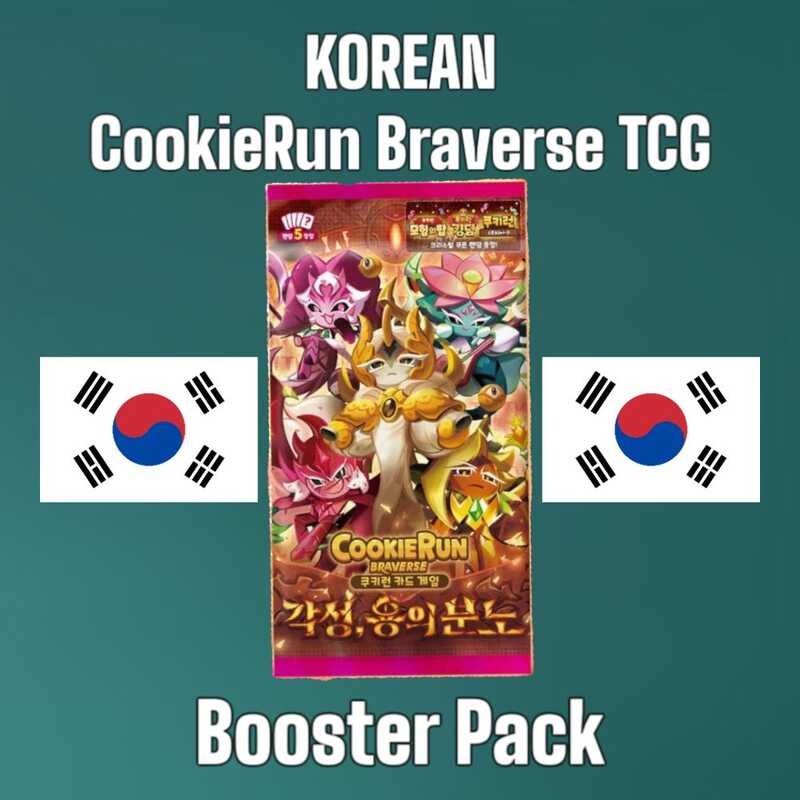 Korean Cookie Run Braverse Trading Card Dragon's Fury Bs5 Set Booster ...