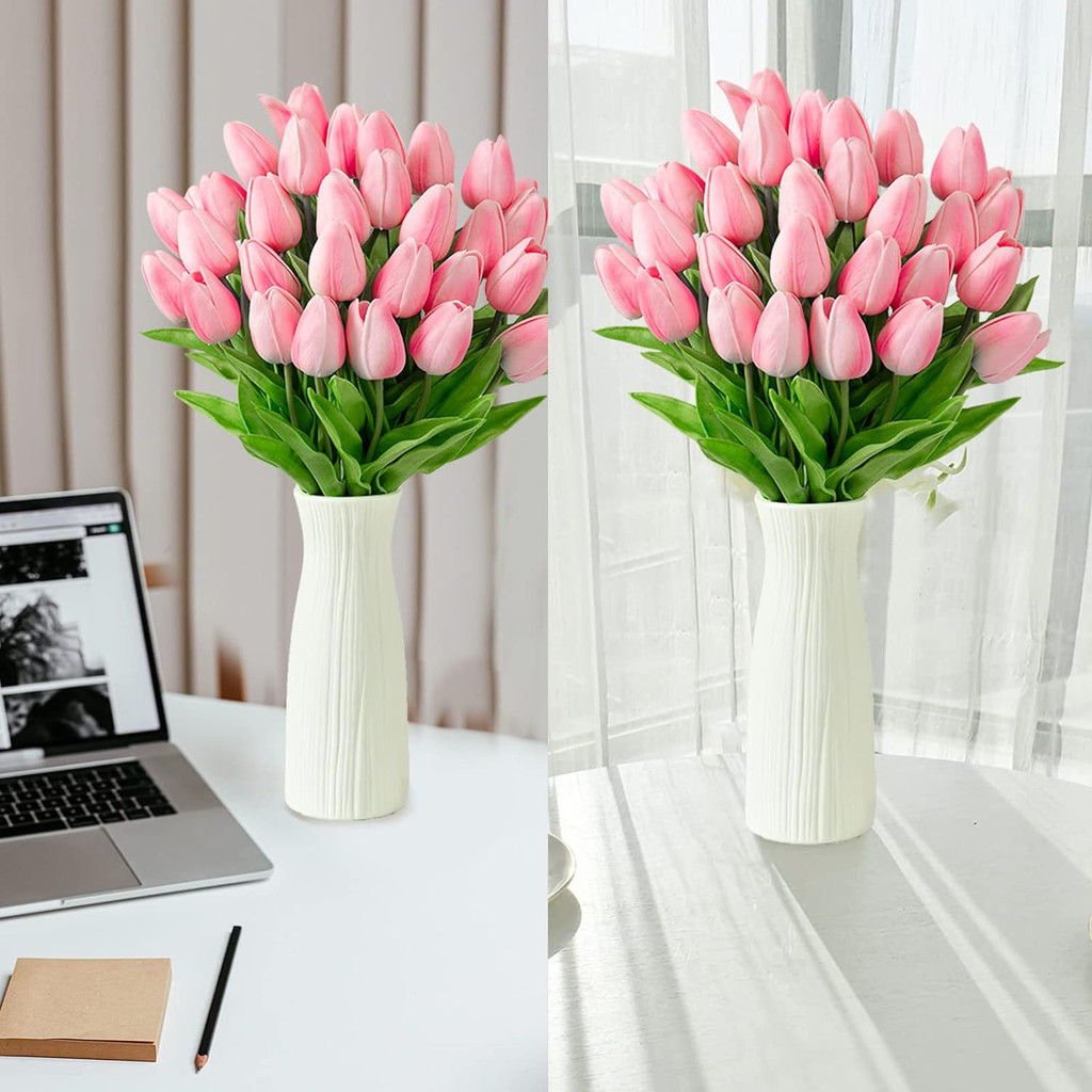 Artificial Tulip Simulation Flowers — Suitable for Wedding, Party, Home ...