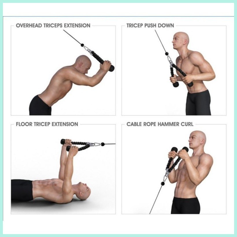Tricep rope push up and pull-down | Shopee Philippines