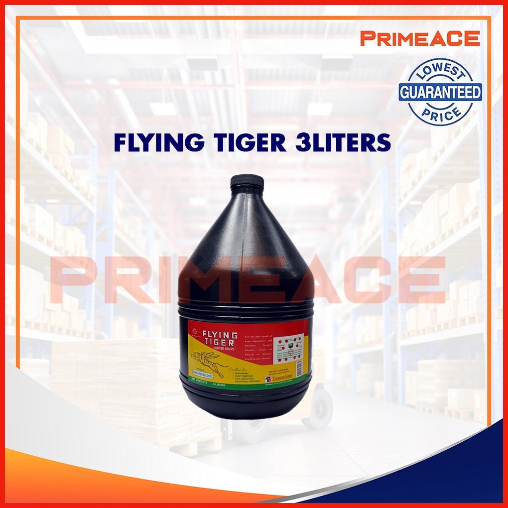 PrimeACE Flying tiger DENATURED ALCOHOL (3 litters) | Shopee Philippines