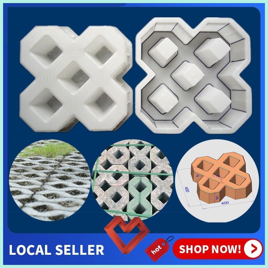 Double 88 grass paver mold reusable 1000x hard plastic 40x40x6cm ...