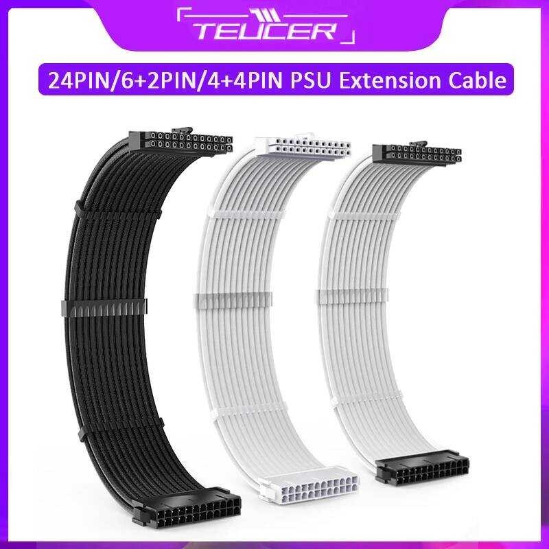 3F TEUCER 2 Extension Power Ply Cable 24-Pin A Tx/Eps/8-Pin Pci-E Gpu ...