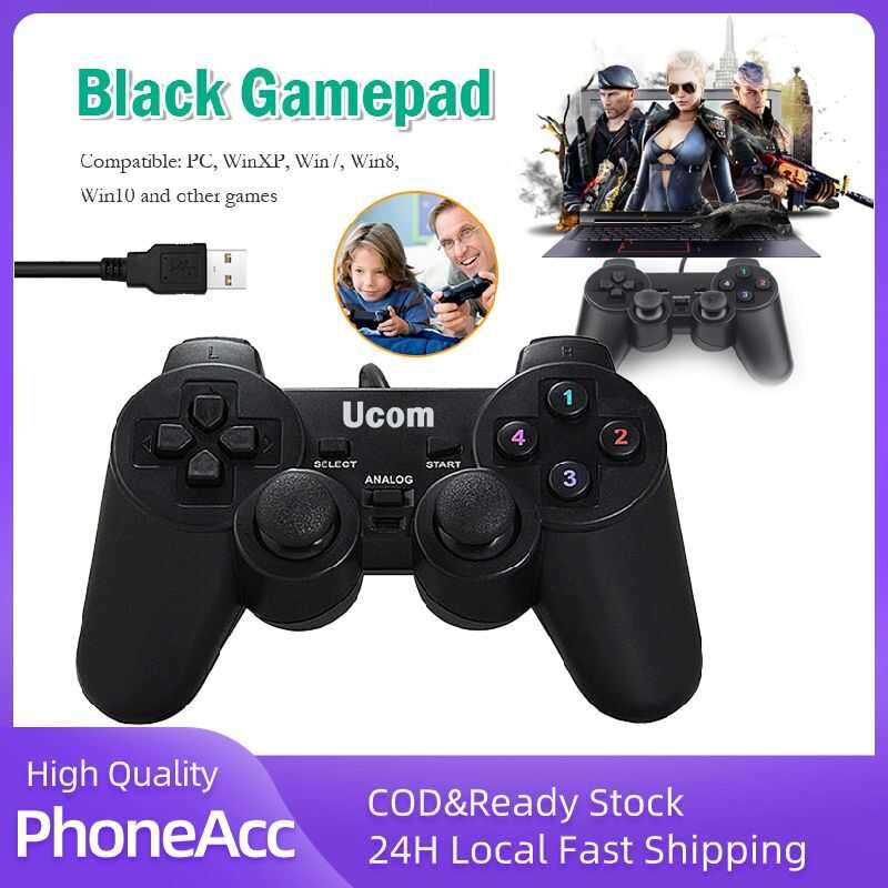 Game Controller Vibration Games Joystick With USB 2.0 Cable For PC ...