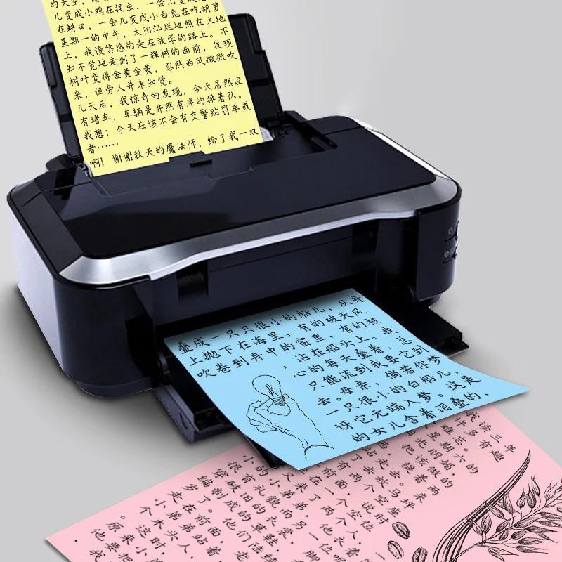 BULK 100SHEETS A4 Copy Paper Office Colored Print Paper Practice Paper ...