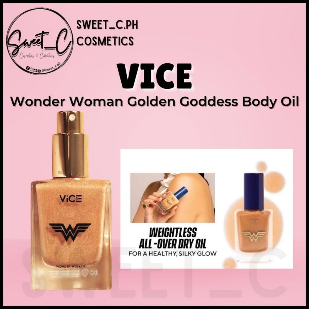 Vice Wonder Woman Golden Goddess Body Oil | Shopee Philippines
