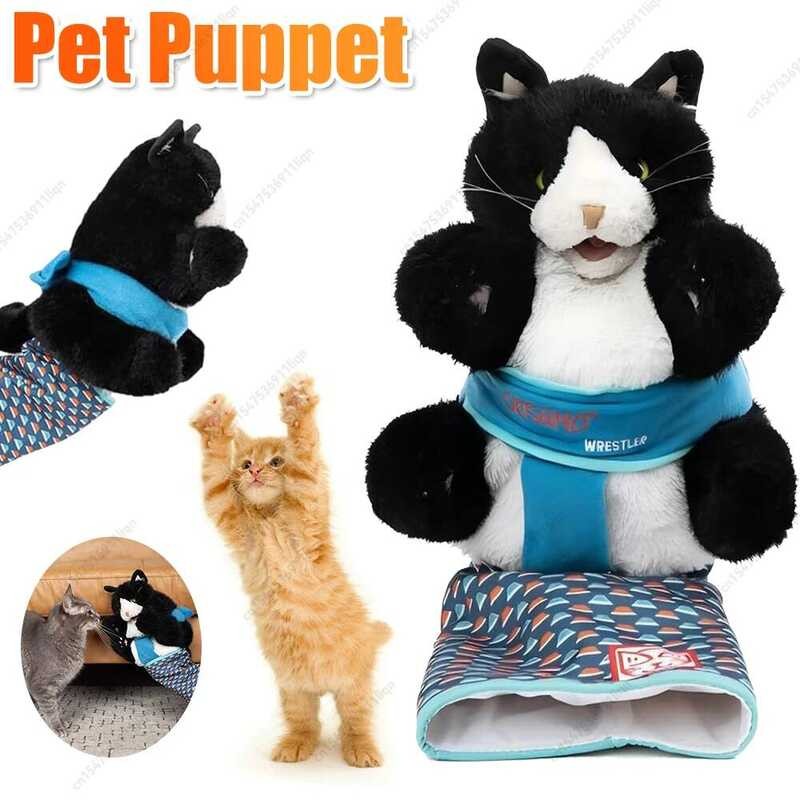 Cats Puppet Wrestler Cute Stuffed Animal Hand Puppet With Sturdy ...