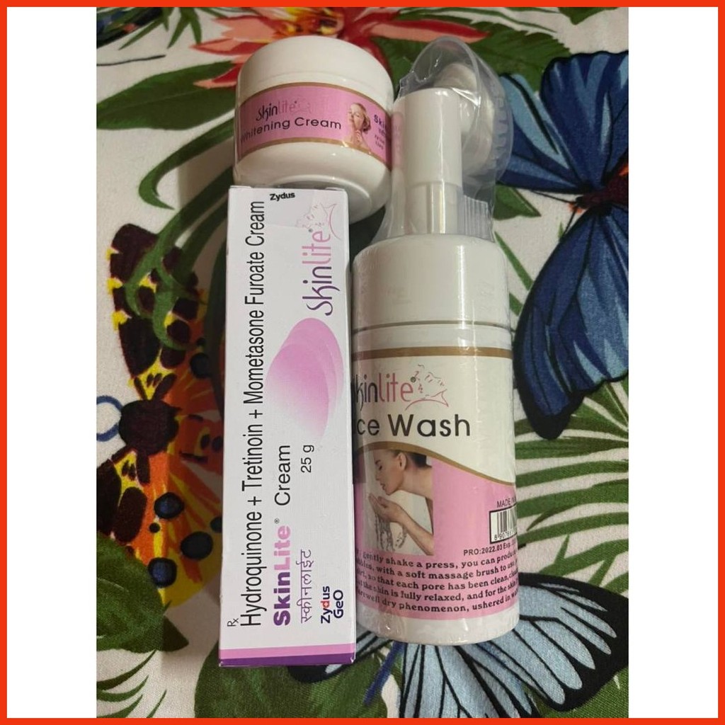 AUTHENTIC SKINLITE CREAM PEKAS REMOVER Complete Set ( tube, tub, white ...