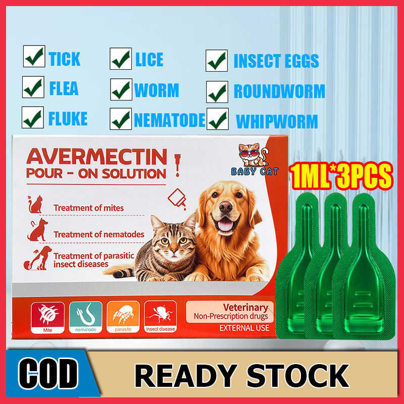 Avermectin Pour-On Solution For Pets Mites Nematodes & Parasitic ...