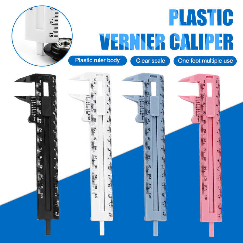 Tt Mini 0-150Mm Double Scale Plastic Vernier Caliper Ruler Student ...