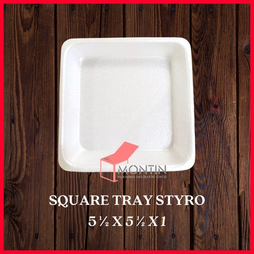 Square Tray Styro (50pcs per pack) | Shopee Philippines