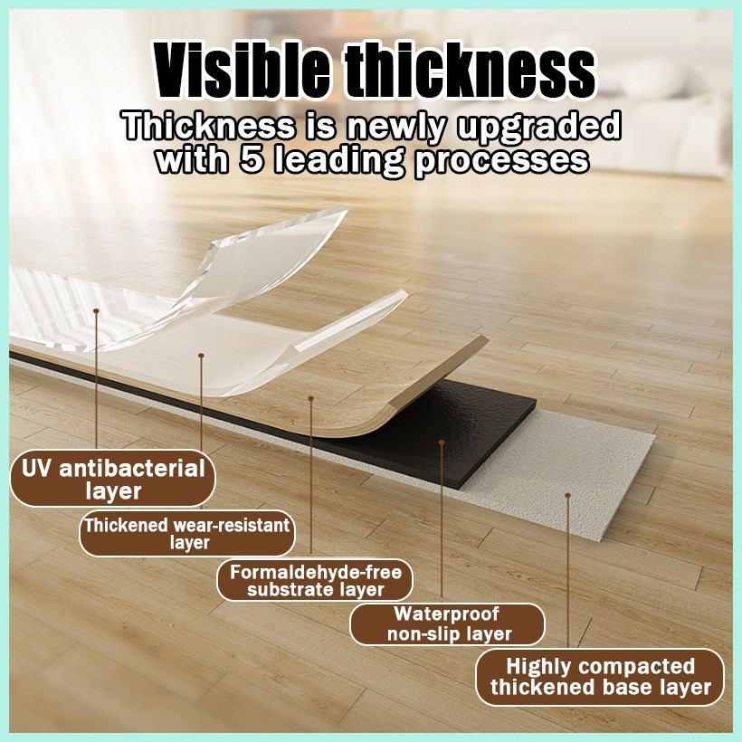 3D vinyl Floor sticker self adhesive PVC tiles Floor stickers 3mmthick ...