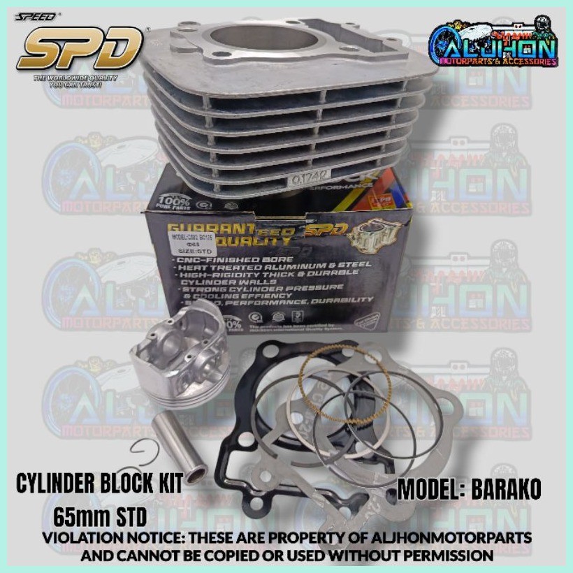 SPD BARAKO 175 CYLINDER BLOCK KIT 65MM STD | Shopee Philippines