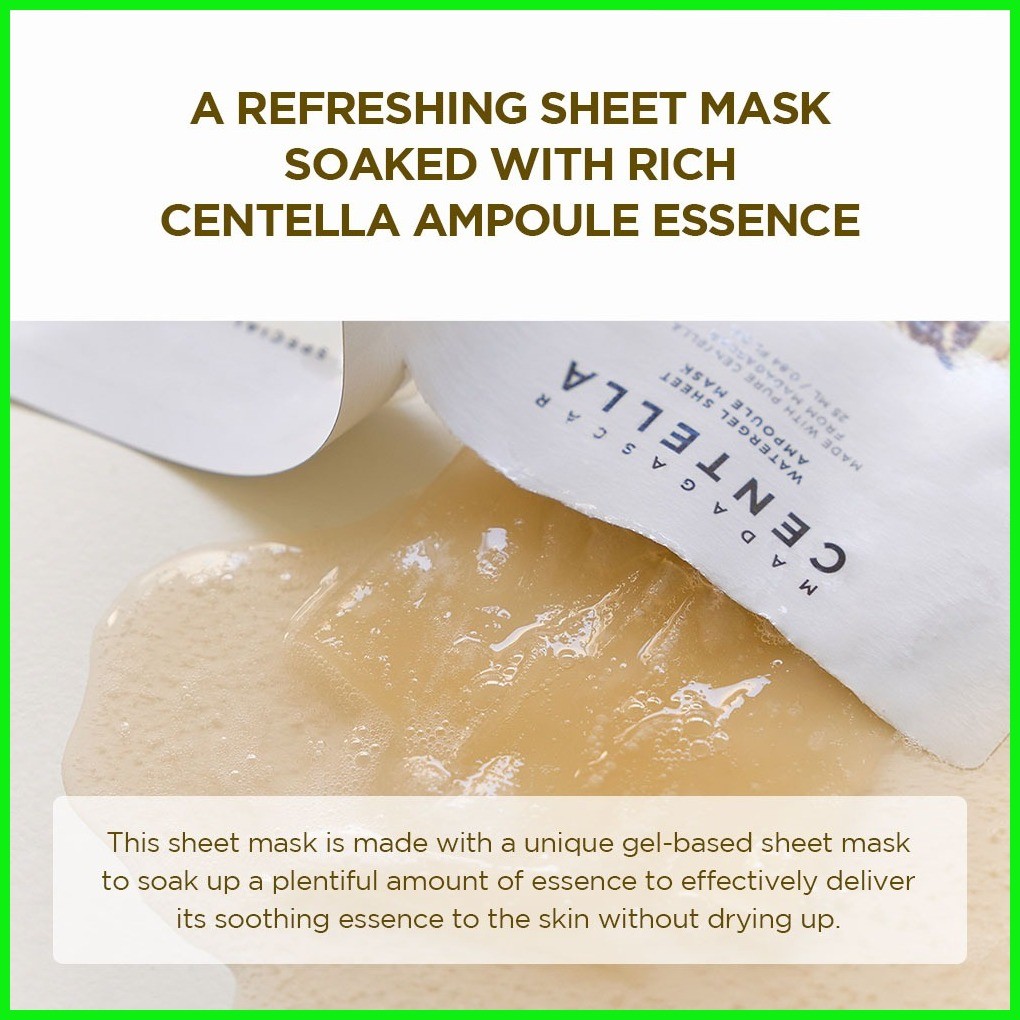 SKIN1004 Madagascar Centella Watergel Sheet Ampoule Mask 1ea (Cruelty ...