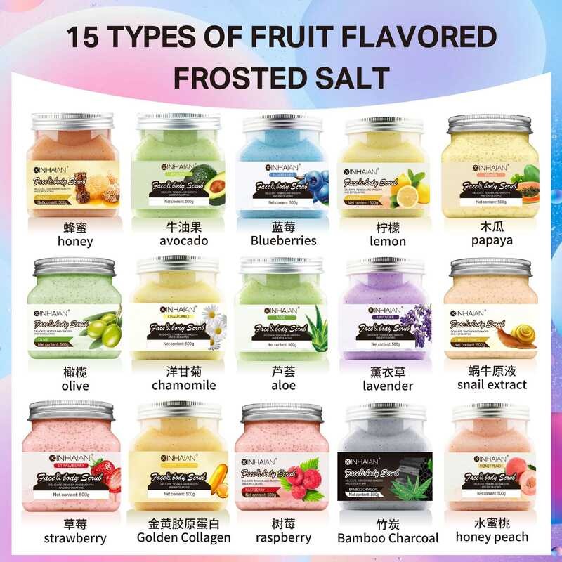 Scrub Cream Remove Black Bath Salt Clean Exfoliate Tender Skin Body ...