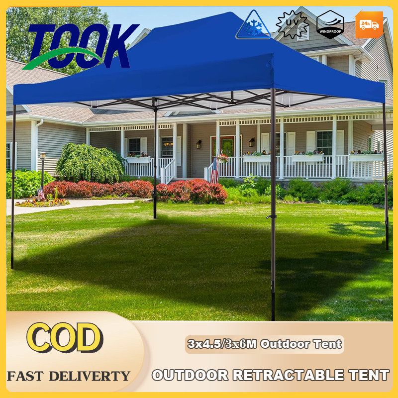Outdoor Retractable Tent 3x4.5/3x6 Canopy Folding Tent Camping ...