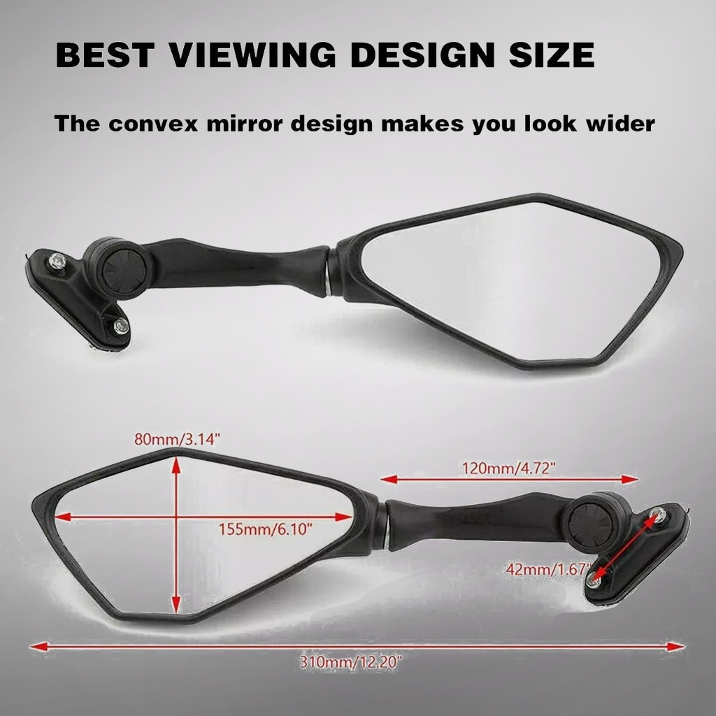 New REALZION Foldable Mirrors z200 Pulsar RS200 R15 V2 CFMOTO 250SR ...