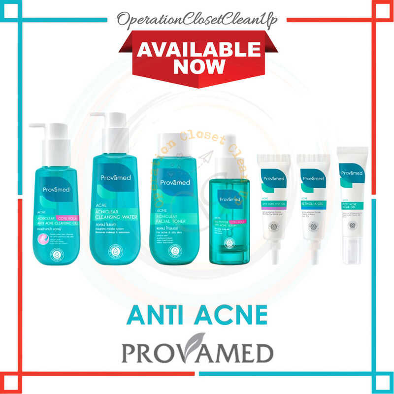 Dac 🇹🇭 Provamed Acne Toner 200Ml I Spot Gel 10G Retinol Cleansing 120G ...