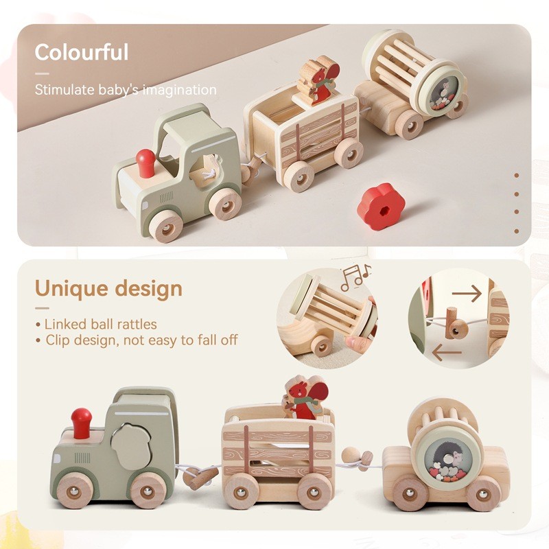 Wooden Development Multifunction Train Toy Cognitive Shape Recognition ...