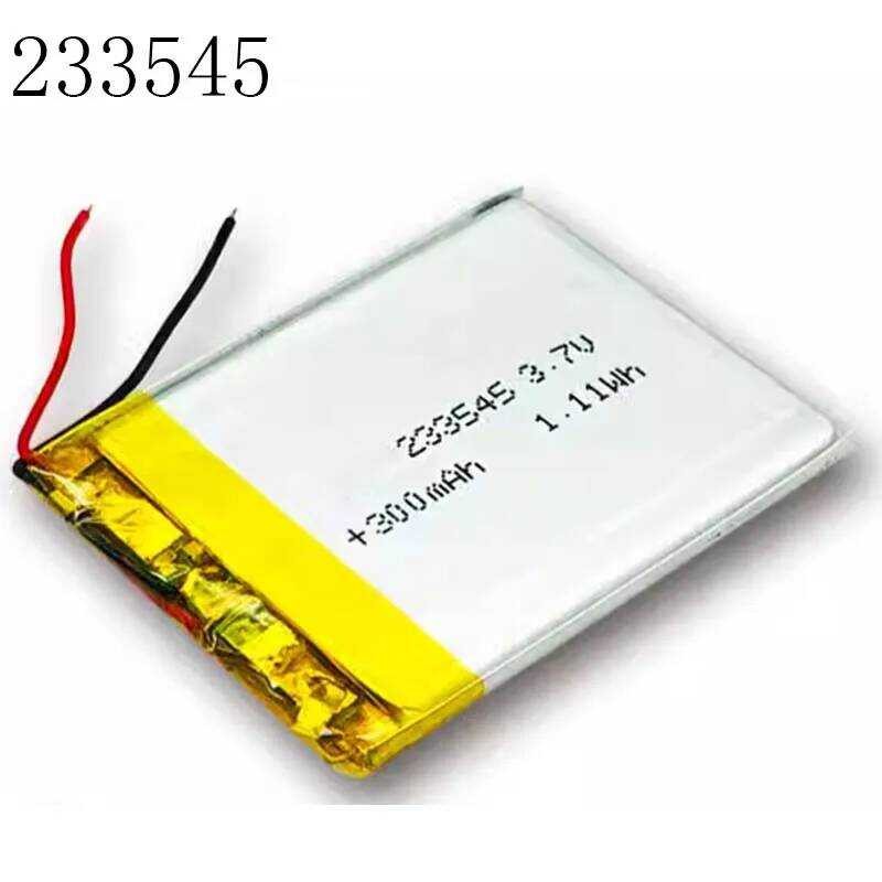 1PCS 3 Ultra thin 3.7V Li-Polymer battery 233545 300mAh for electronic ...