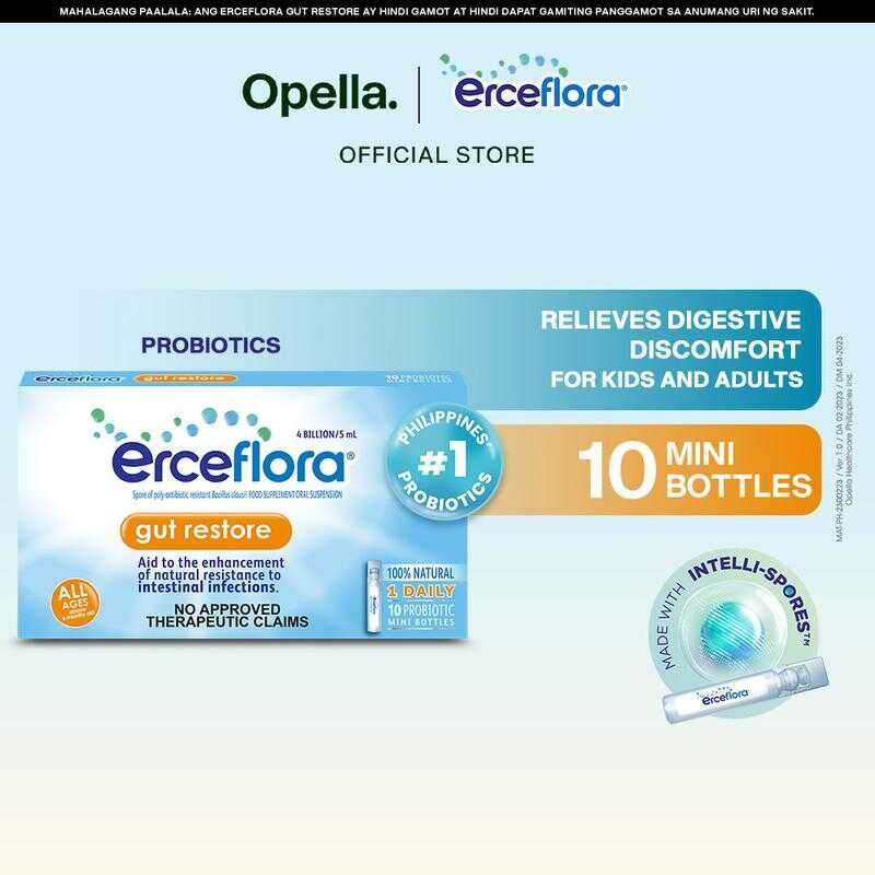 Erceflora Gut Restore Probiotic Balance Support Supplement For Kids ...