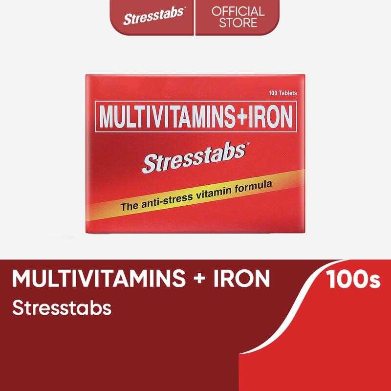 Stresstabs Multivitamins + Iron 100S Fights Stress, Restores Mental ...