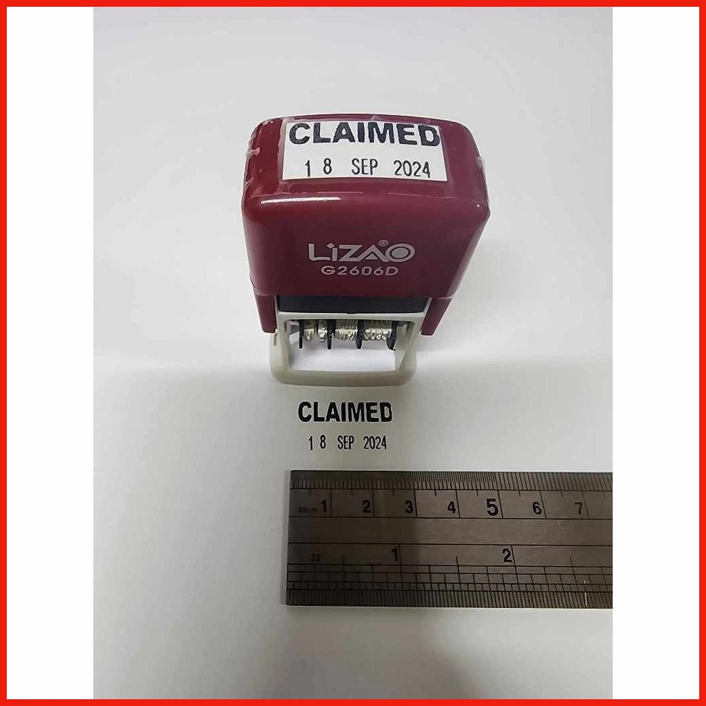 GY Personalized Self ink dater stamps, PAID, RECEIVED, checked with ...