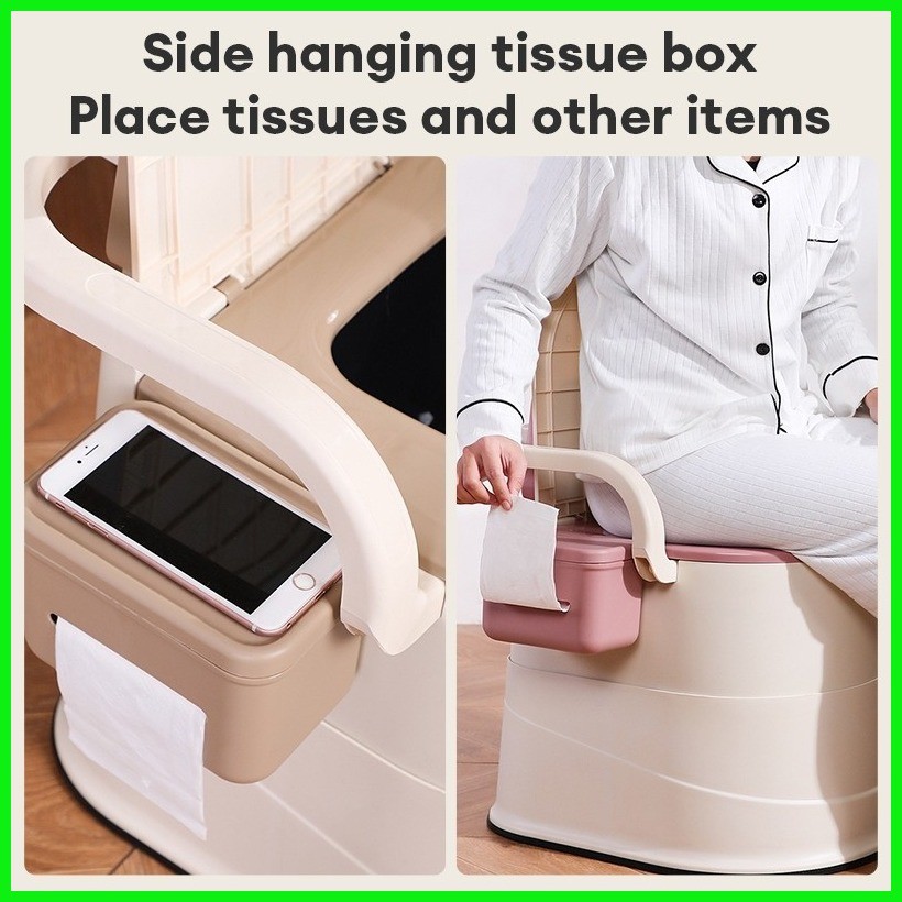 SHAYNE Portable Toilet Arinola for Adult Elderly Pregnant Patient ...