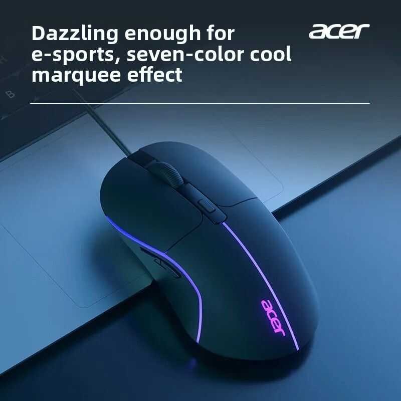 Acer M115 Wired Gaming Mouse With Glowing Lighting For Desktop And ...