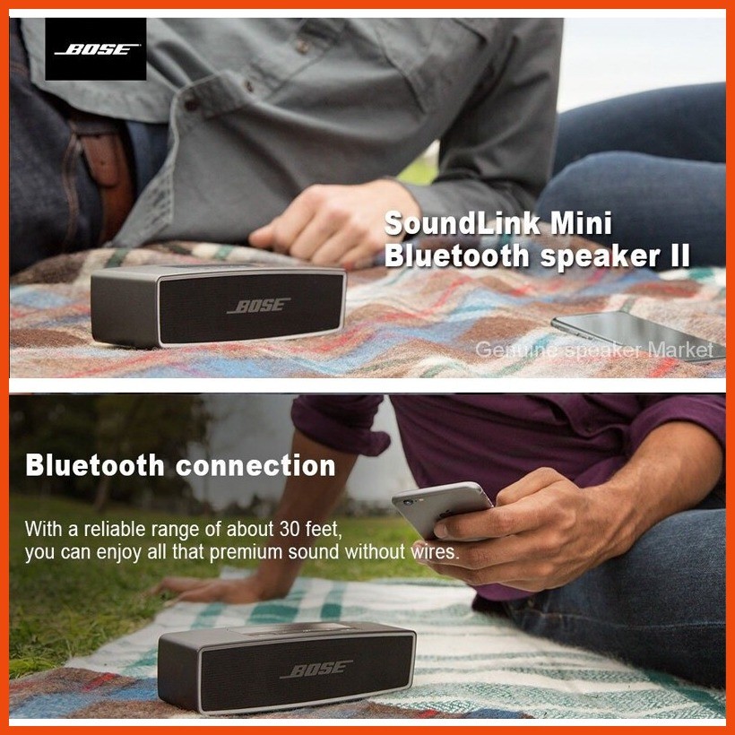 Bose SoundLink Mini II Wireless / Wired Bluetooth Speaker Built-in ...