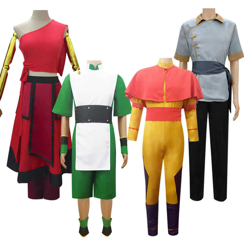 Avatar The Last Airbender Cosplay Bo Mian Ang Katara Northern Toph ...