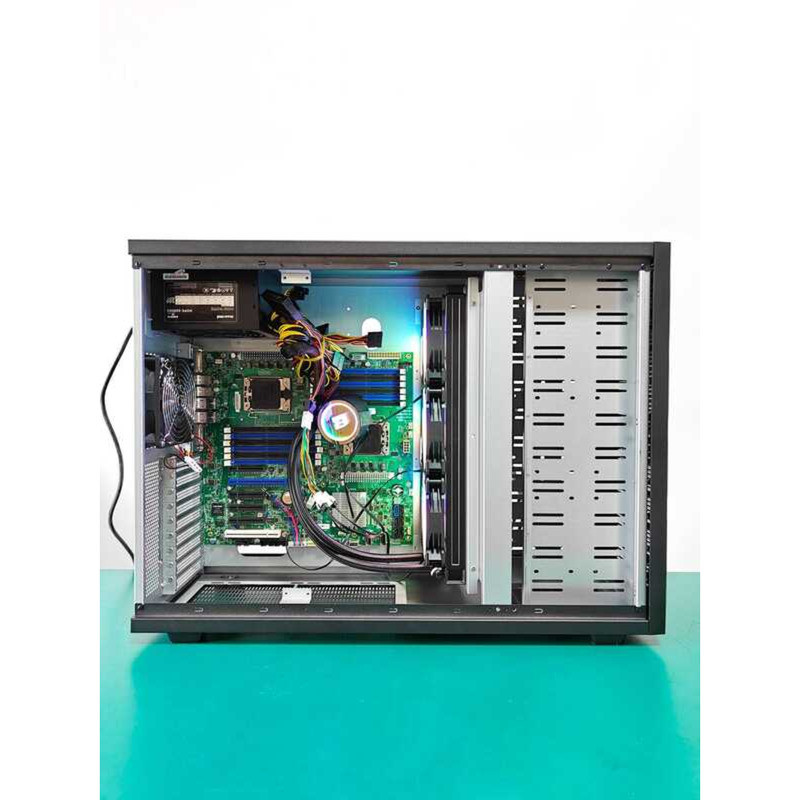 Full Tower Server Case Multiple Optical Hard Drive Bays E-ATX Dual ...