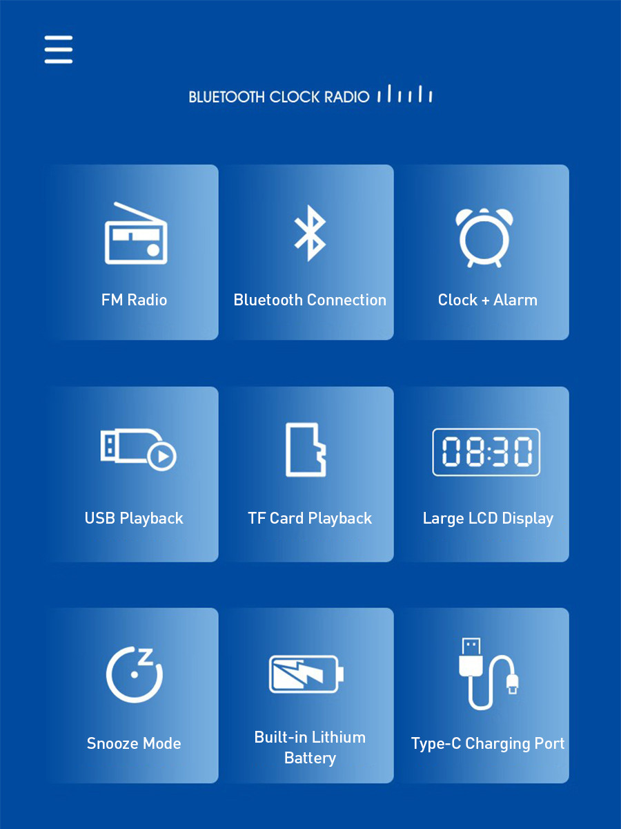 Philips bluetooth speaker clock radio Function support USB Playback and ...